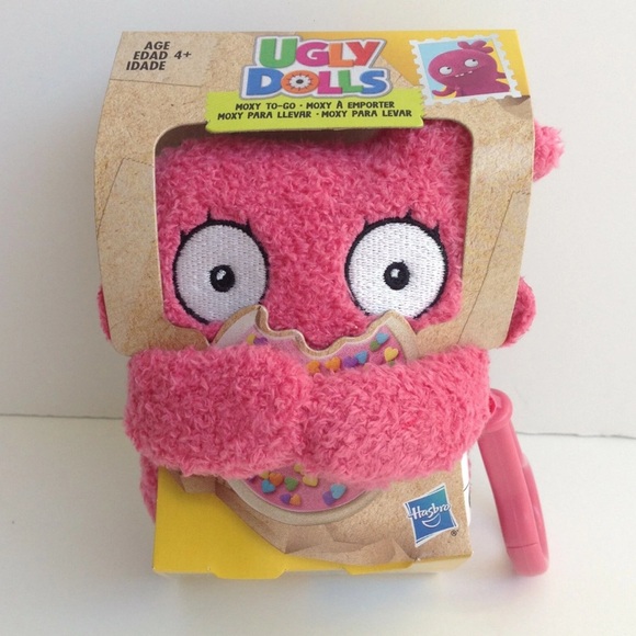 Hasbro | Accessories | Ugly Dolls Moxy Togo Pink Stuffed Plush Toy Clip ...